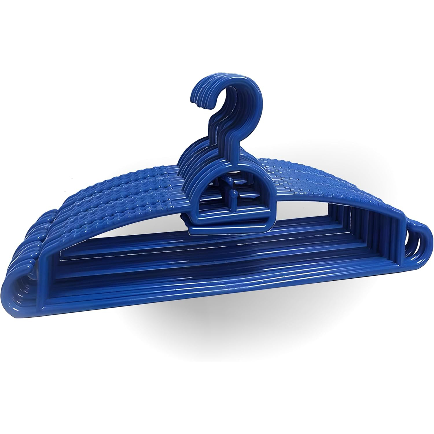 Adult Plastic Hangers, Blue | Slim & Sturdy Everyday Use Hangers ...